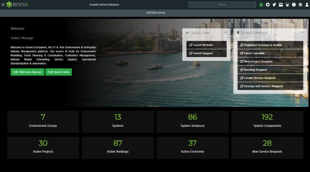 Test Environment Management and Software Release Platform